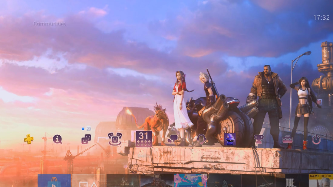 (FF7R) Final Fantasy VII Remake : New Character Cast PS4 Dynamic Theme ...