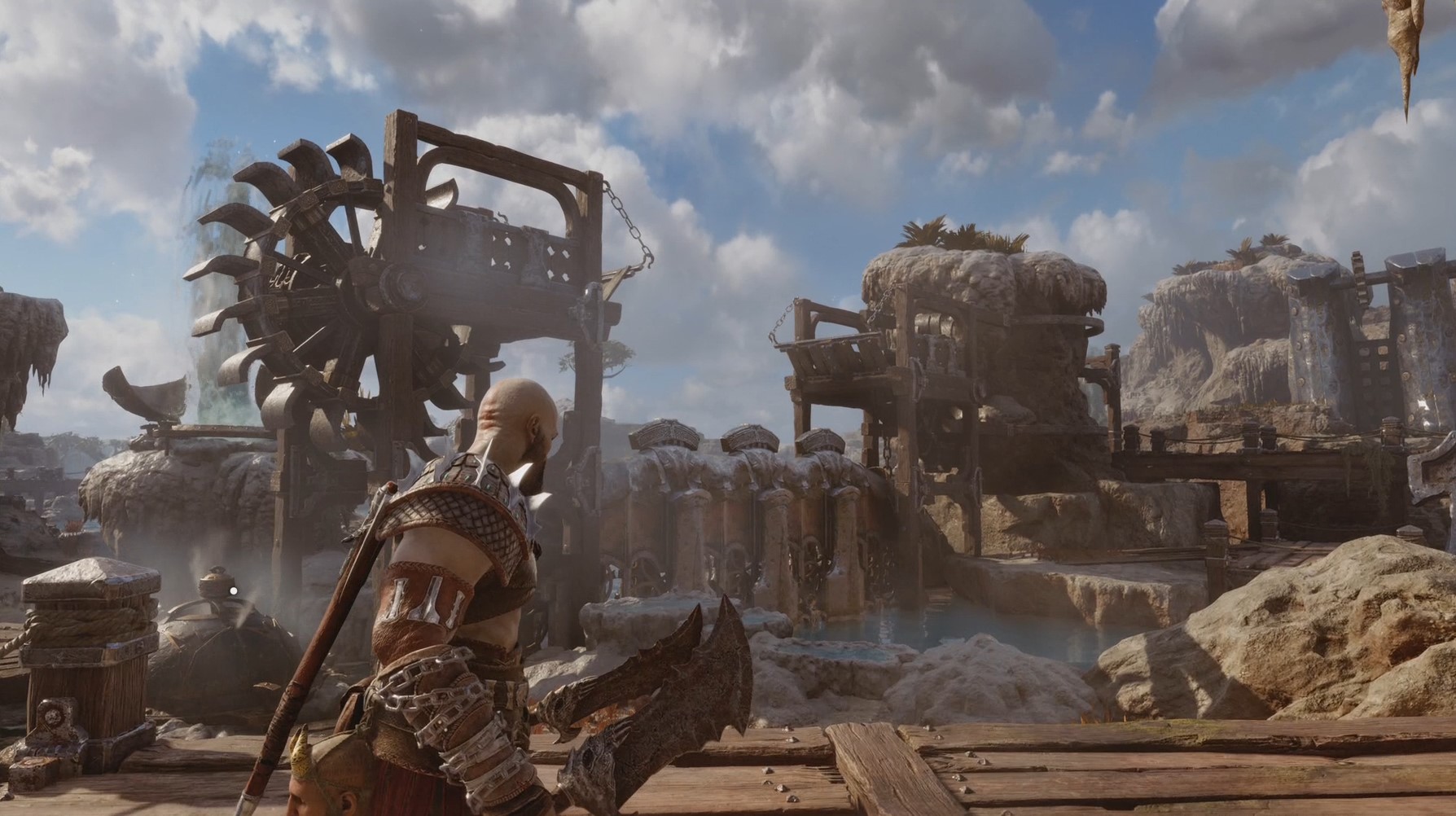 (GOW) God Of War Ragnarok - Geyser Waterwheel Puzzle (The Quest For Tyr)