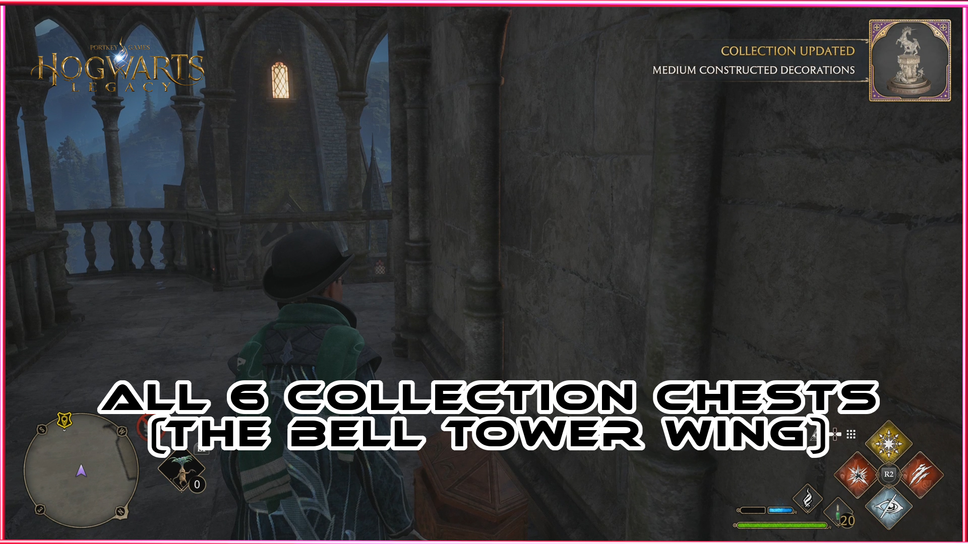 All 6 Collection Chests (Bell Tower Wing) Hogwarts Legacy