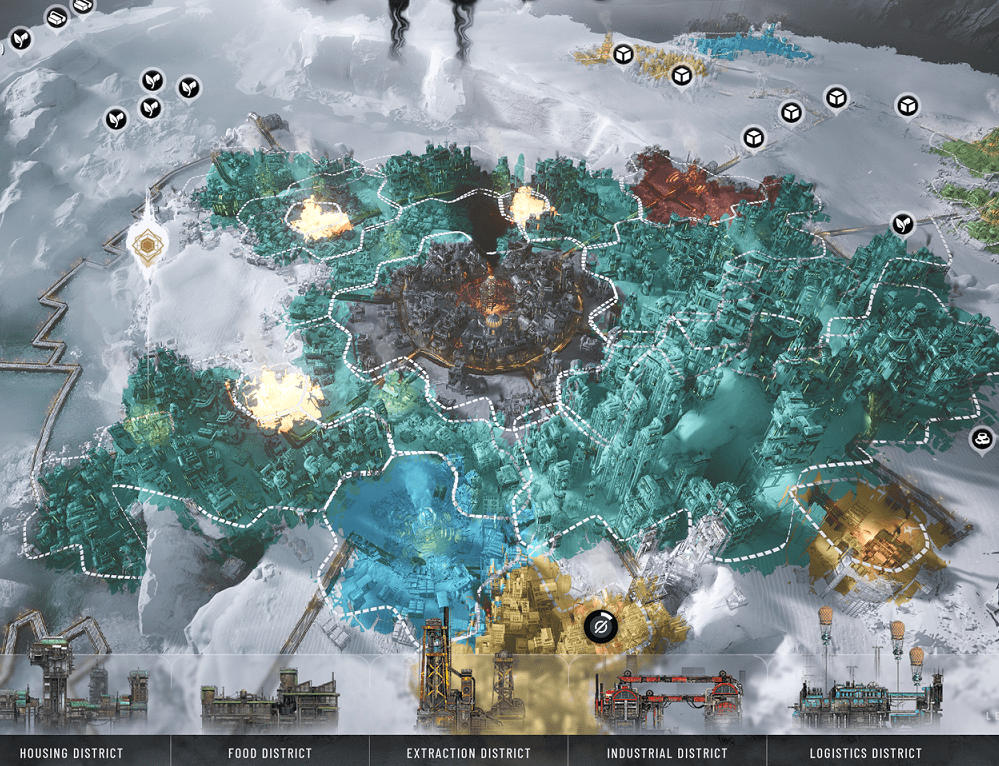 How Frostpunk 2 Districts Work