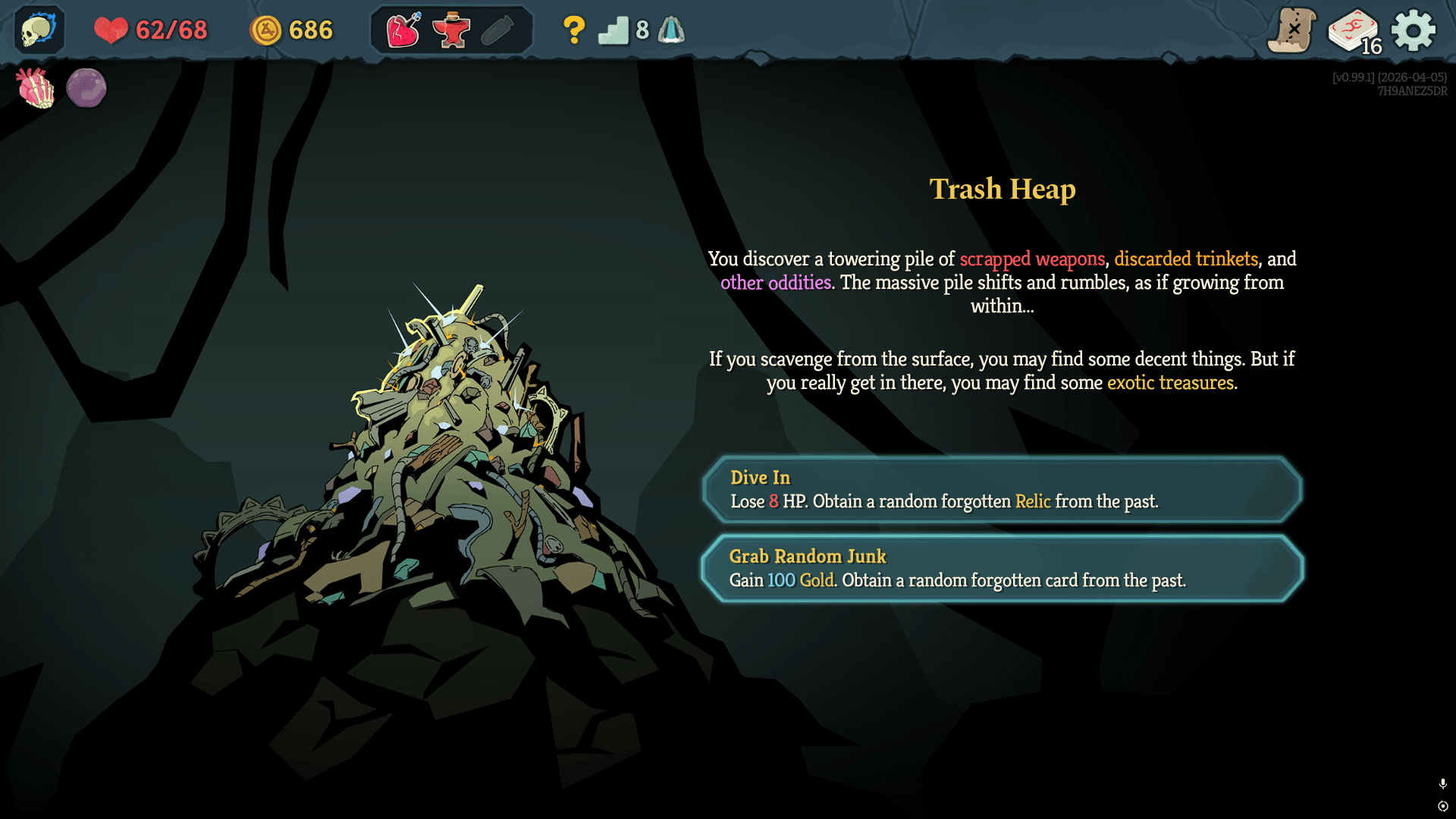 Trash Heap Slay the Spire 2 event - What should you get?